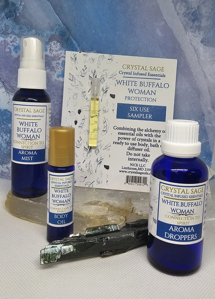 WHITE BUFFALO WOMAN 1 OZ DROPPER BOTTLE – Crystal Sage